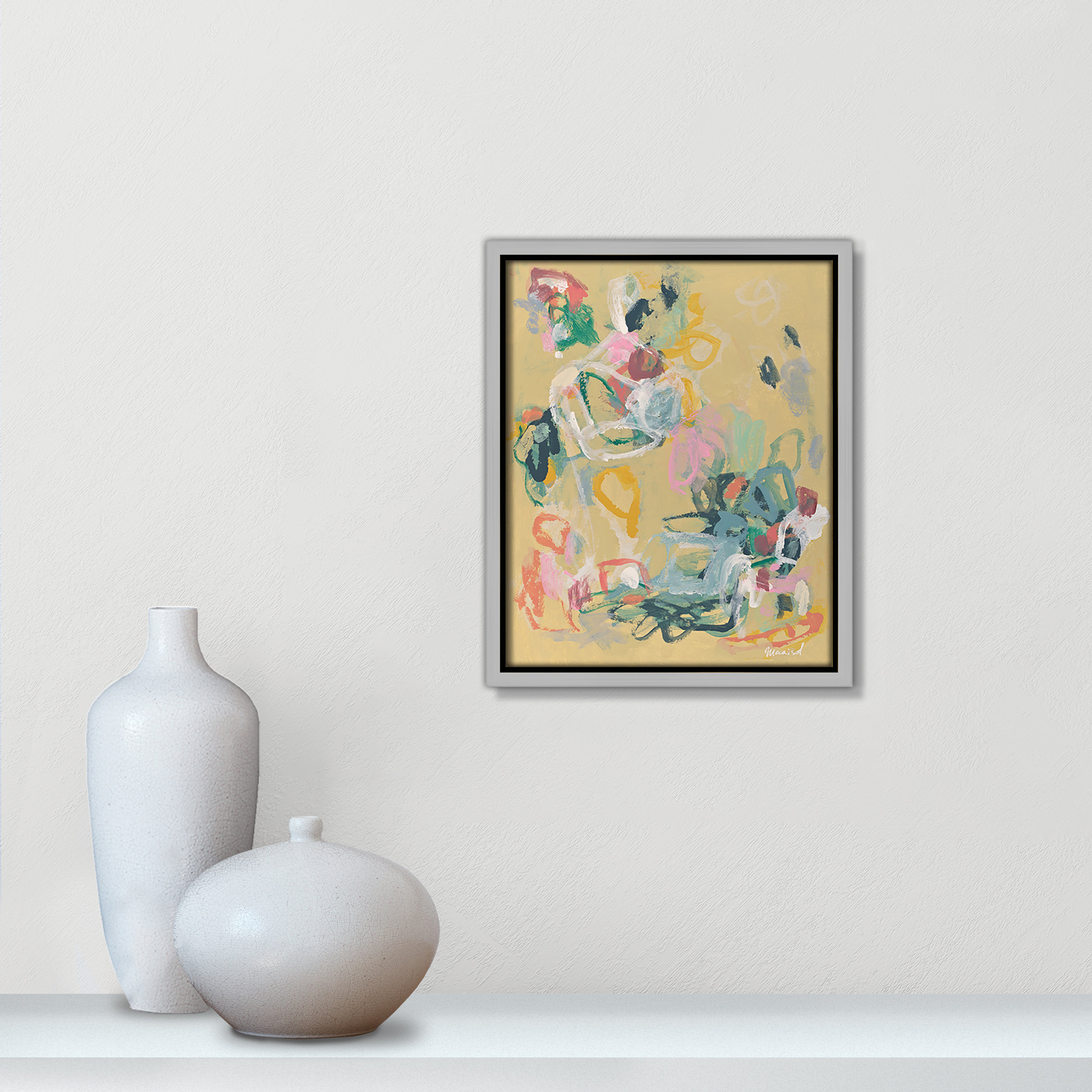 Ebern Designs Living In Colors Print by Marisol Evora | Wayfair