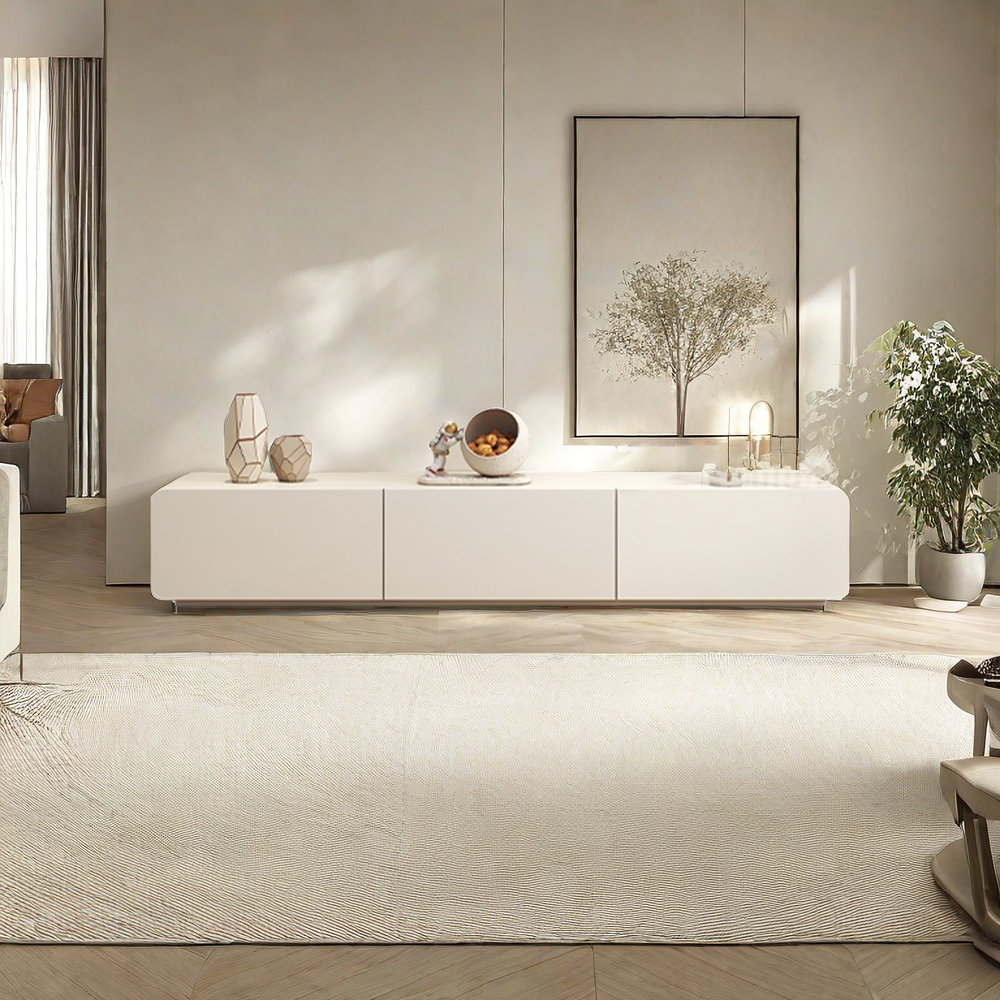 Aurora Craft Minimalist EO Grade TV Stand Coffee Table Set Solid Wood ...