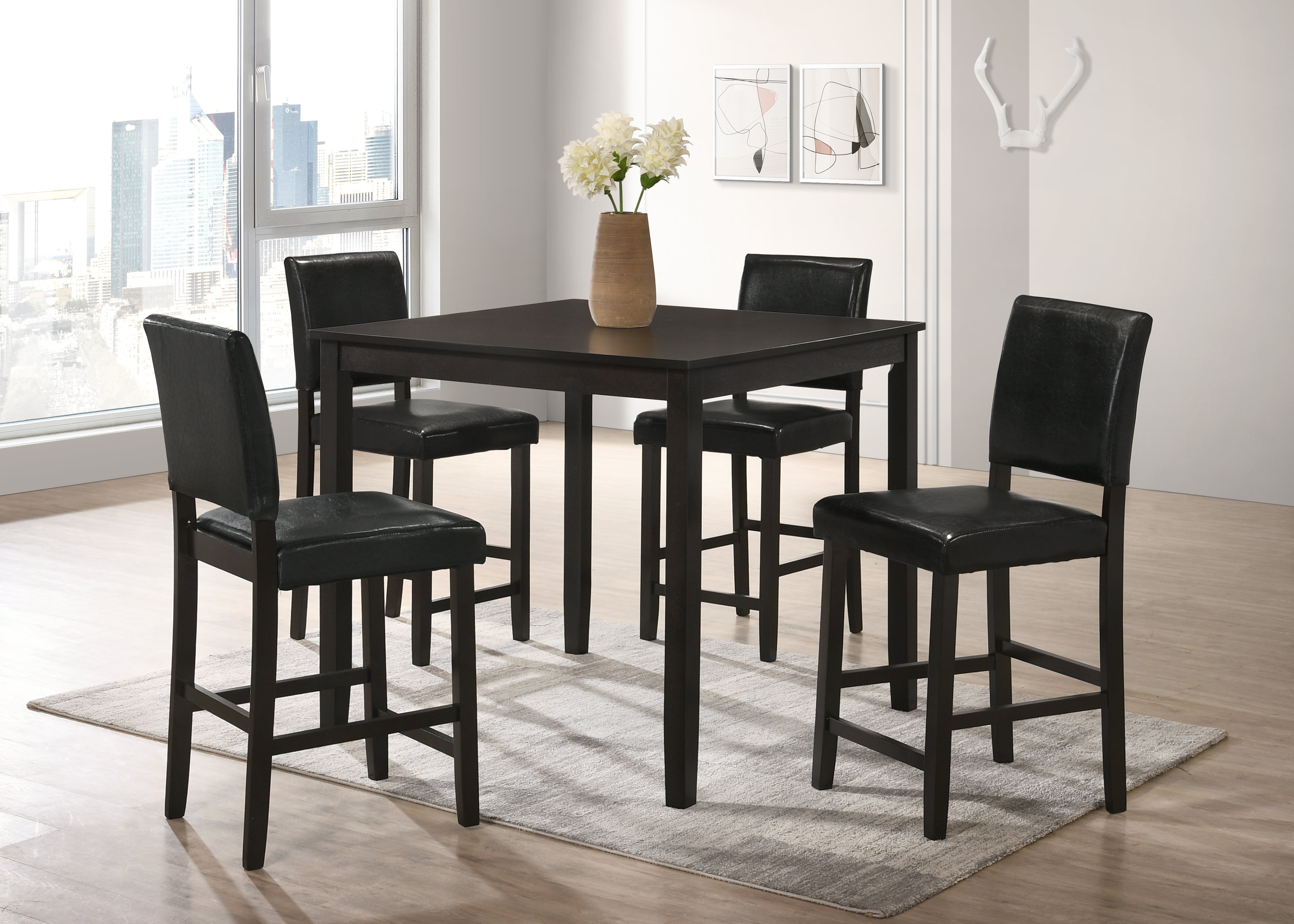 Red Barrel Studio® 4 - Person Counter Height Dining Set | Wayfair