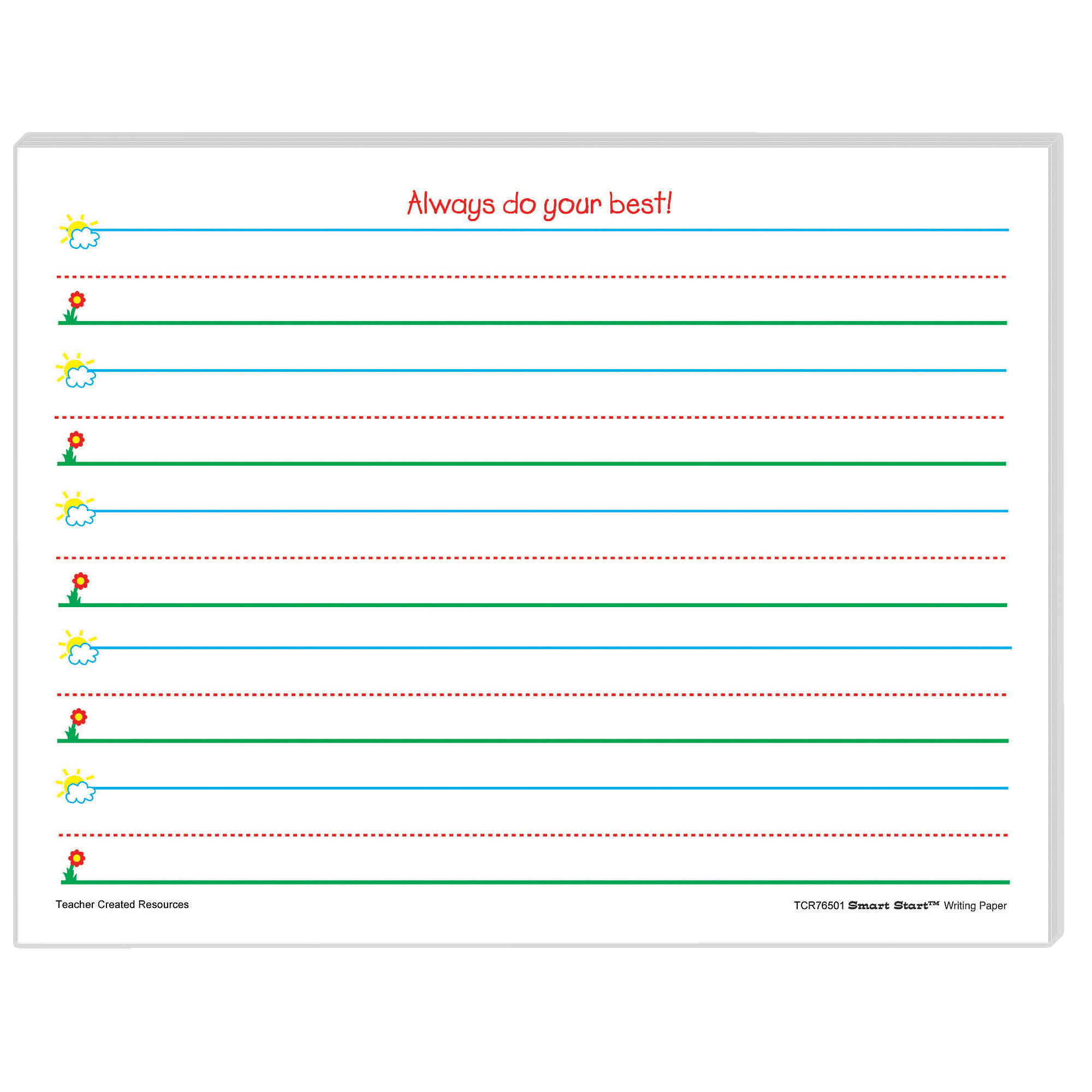 Teacher Created Resources Smart Start K-1 Writing Paper | Wayfair