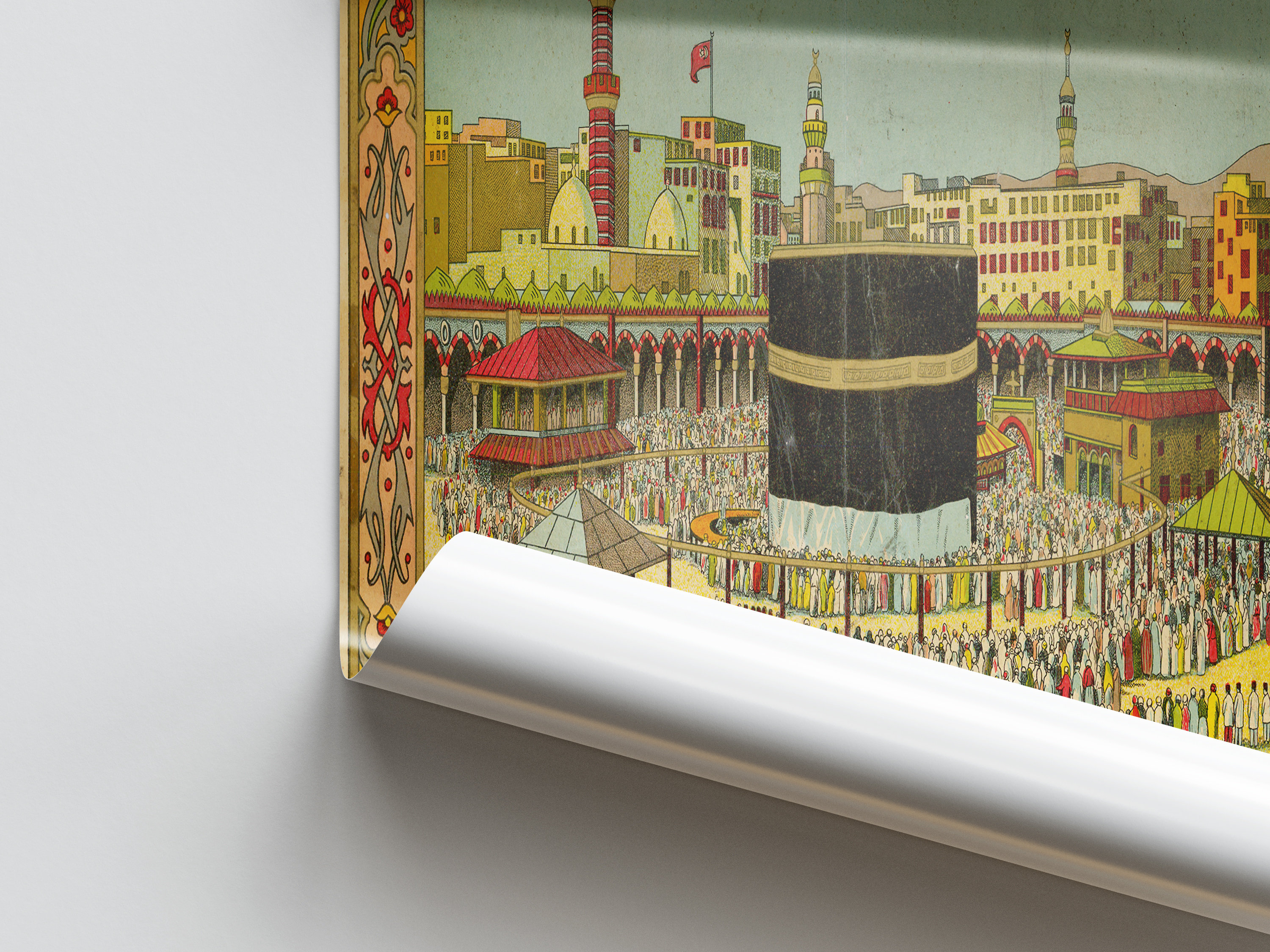 Bungalow Rose 3d Canvas, Large Canvas, Canvas Wall Art, Kaaba, Muslim ...