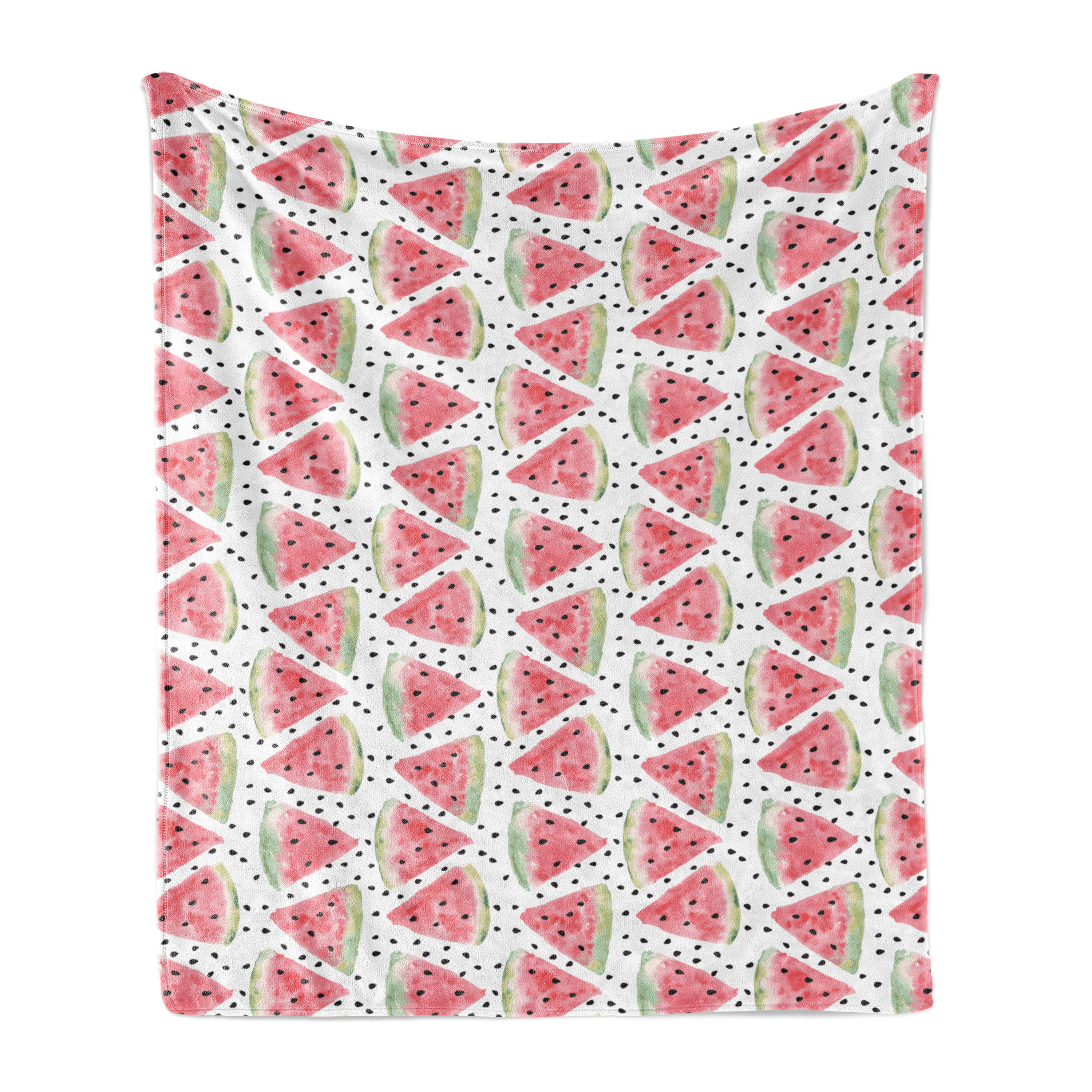 Ambesonne Watermelon Fleece Throw Blanket Triangle Slices | Wayfair