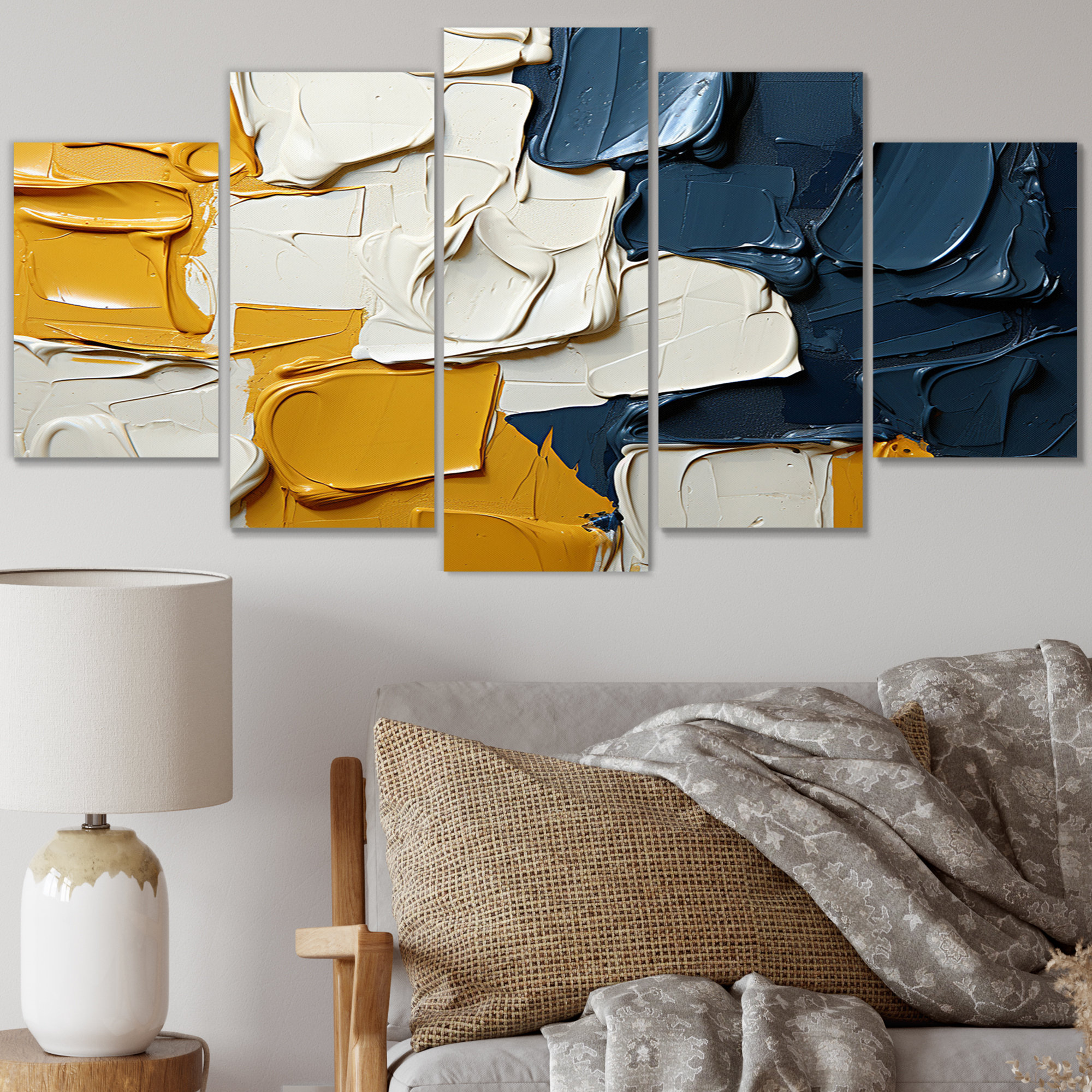 Ivy Bronx Remembering Ukraine Abstract Painting I - Abstract Wall Art ...