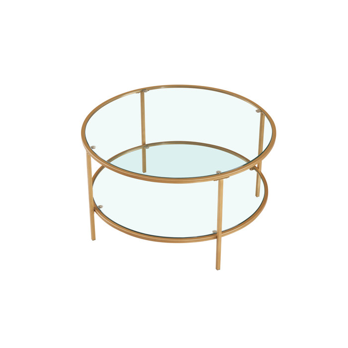 Mercer41 Nanko Double Glass Coffee Table | Wayfair