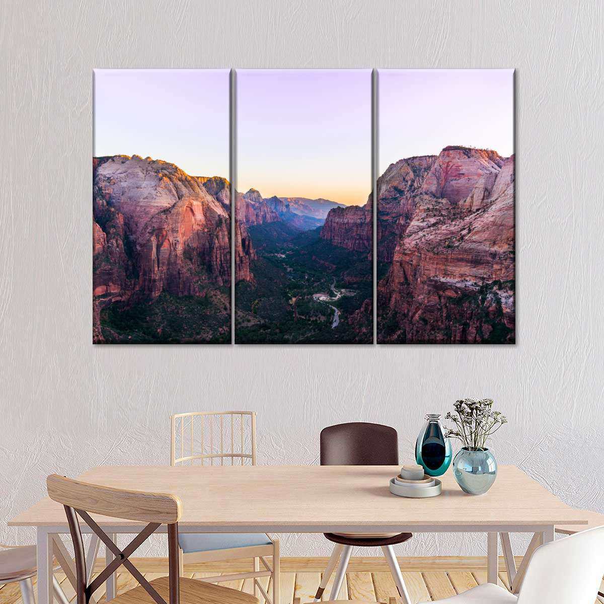 Millwood Pines Amazing Zion National Park Wall Art Multi Piece Canvas ...