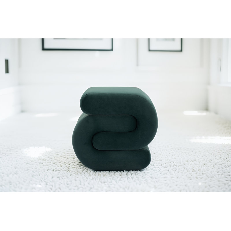 Brayden Studio® Serpa S-shape Ottoman-Makeup Stool-Footstool & Reviews ...