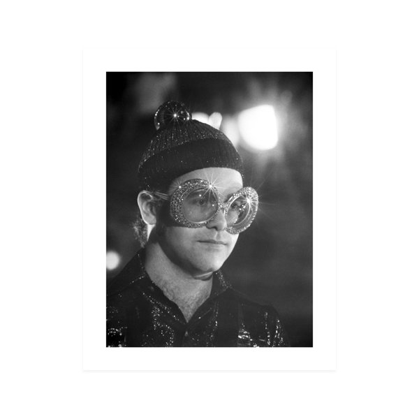 Globe Photos Entertainment Close-Up Of Elton John On Paper Print ...