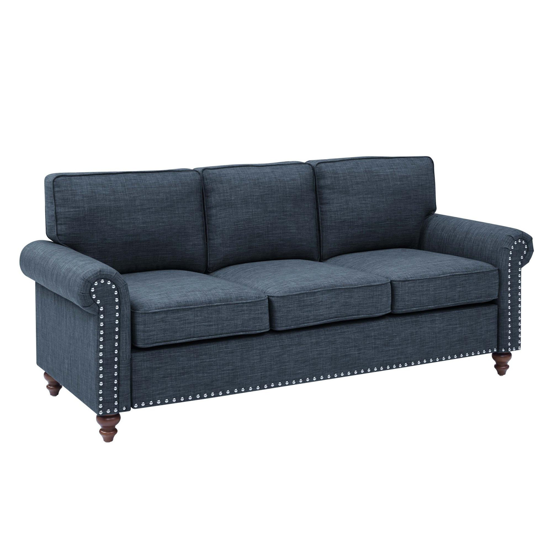 Fleur De Lis Living Sofa With Solid Wooden Legs | Wayfair