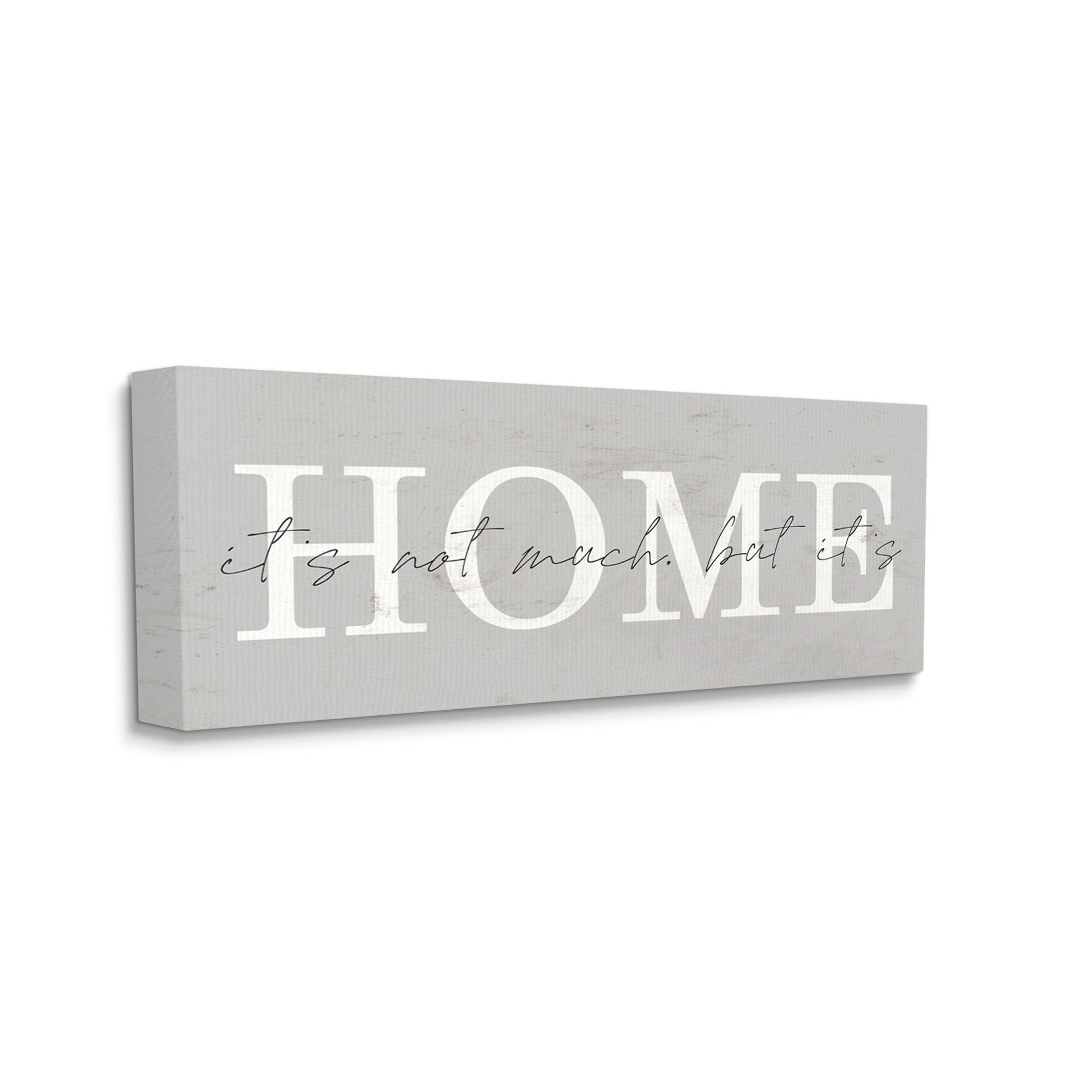 Stupell Industries Not Much But It's Home Sign Canvas Wall Art By Lil ...