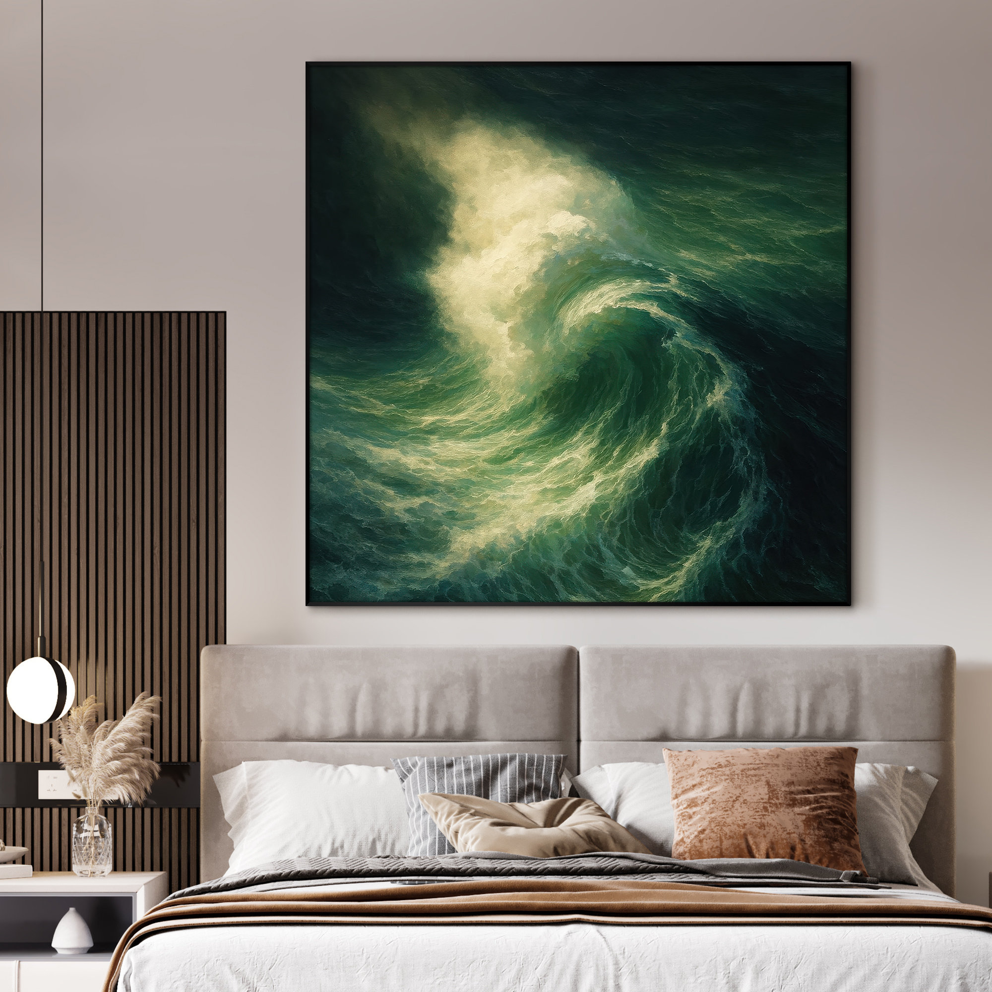 SIGNLEADER Extra Large Ocean Waves Wall Art Print - Nature Landscape ...