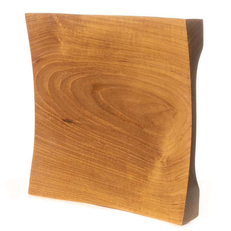 Rainforest Bowls Stackable Square Chuzara Teak Wood Dinner Plate Set of ...