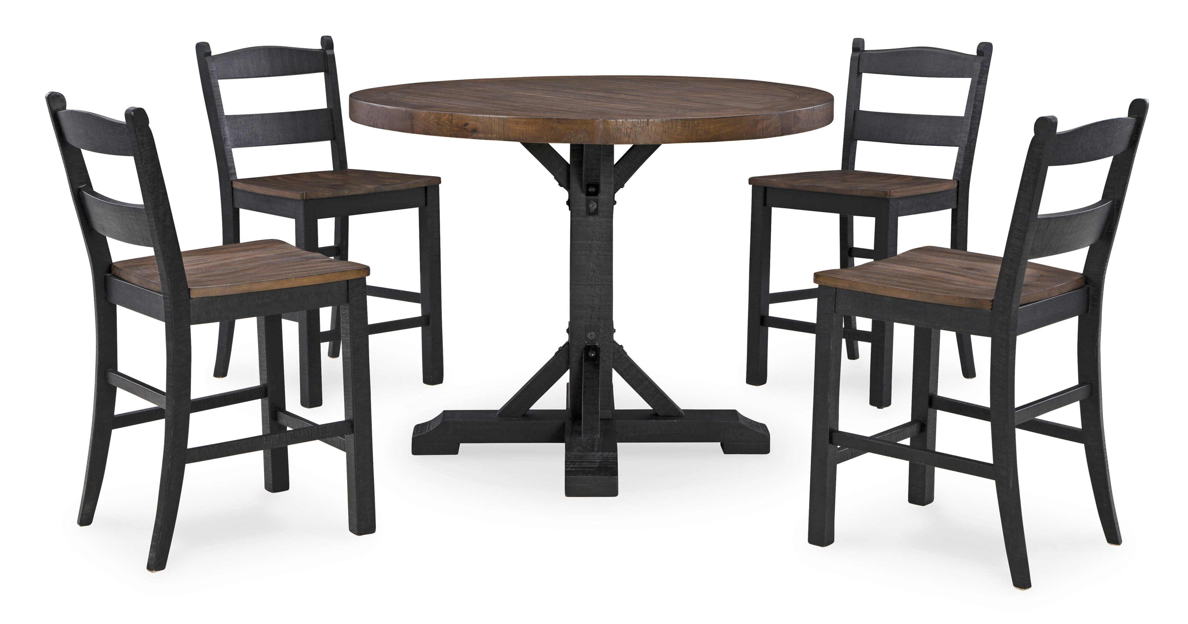 Gracie Oaks Valebeck Counter Height Dining Table and 4 Barstools | Wayfair