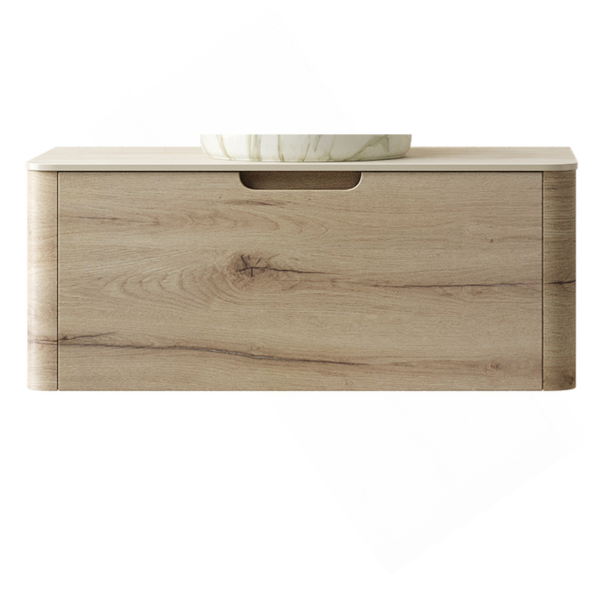 Latitude Run® 36'' Travertine-Pattern Sintered Stone Top And 7070 White ...