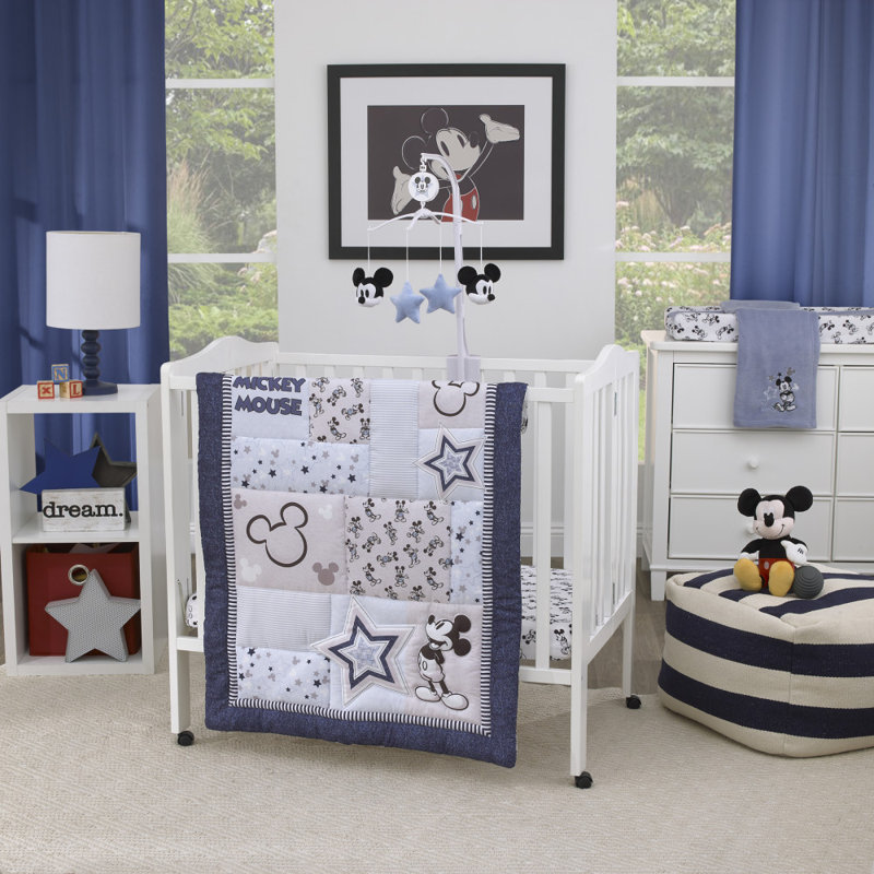 Disney Mickey Mouse 3 Piece Crib Bedding Set & Reviews | Wayfair