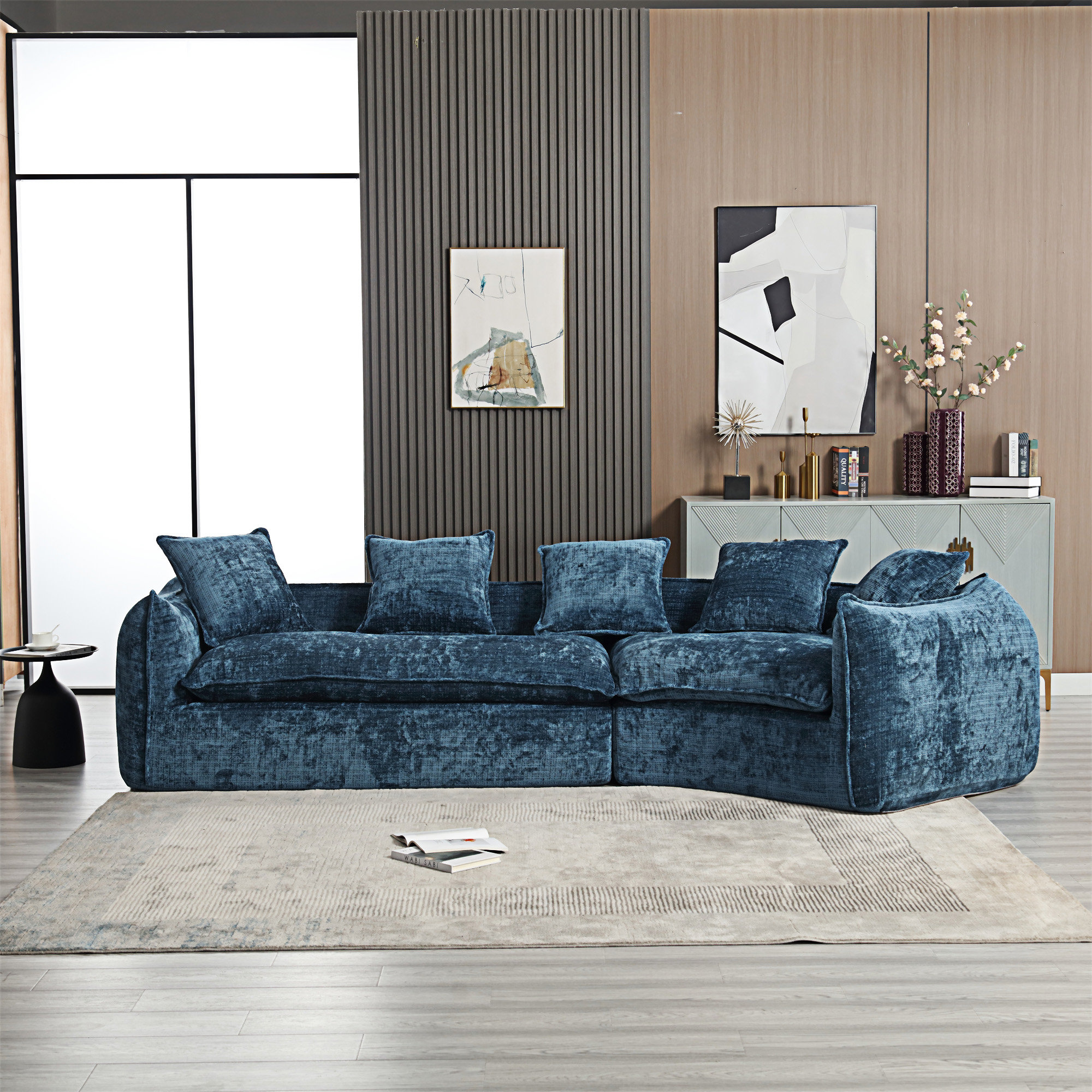 Latitude Run® Modular Sectional Sofa, U-Shaped Couch With Sofa For Five ...
