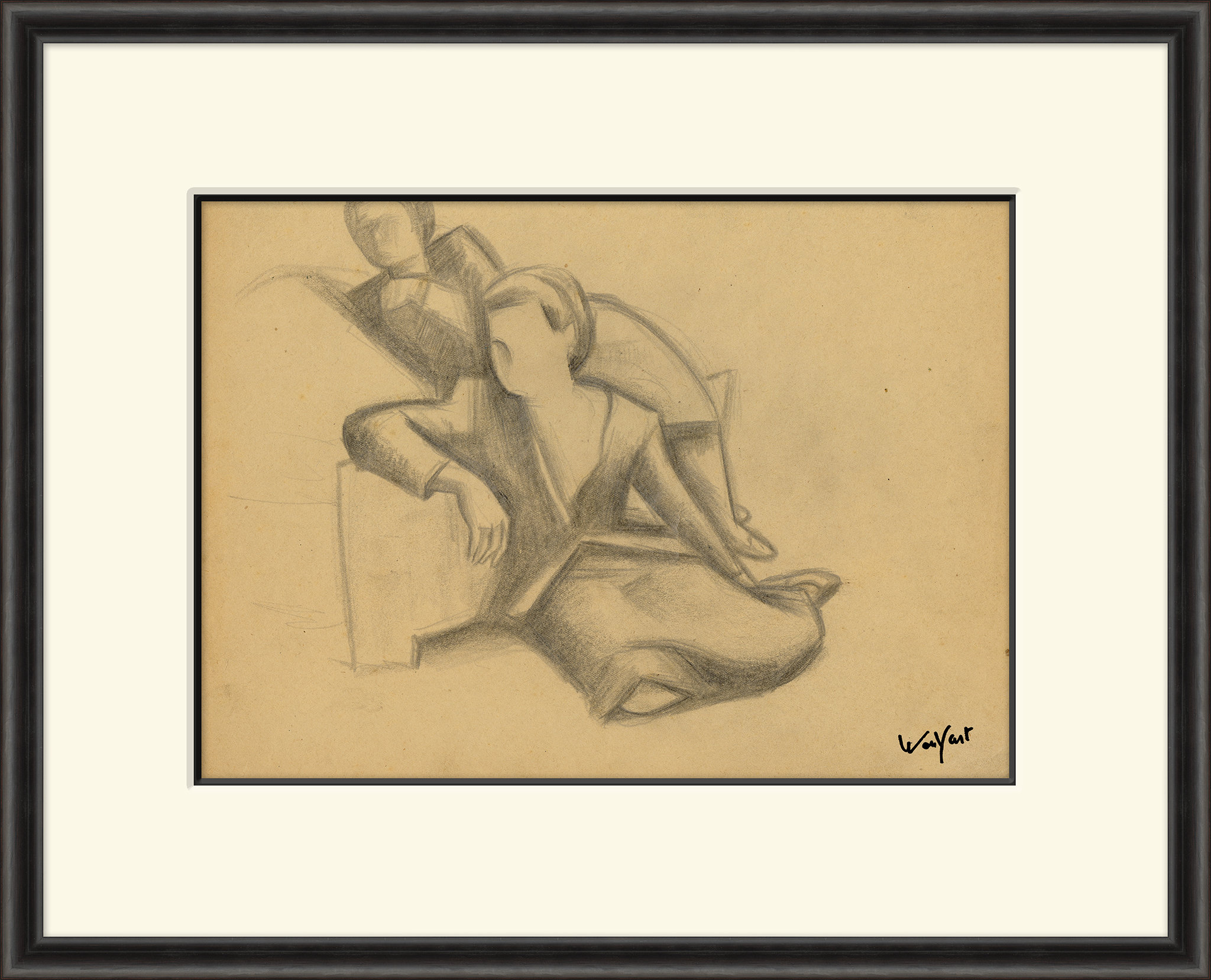 Soicher Marin Art Deco Figure Drawing - Single Picture Frame Drawing ...