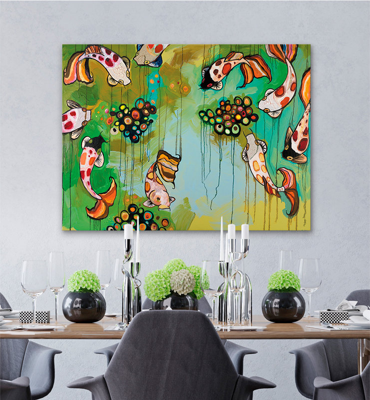 GreenBox Art 'Koi Fish' - Wrapped Canvas Print on Canvas - Wayfair Canada