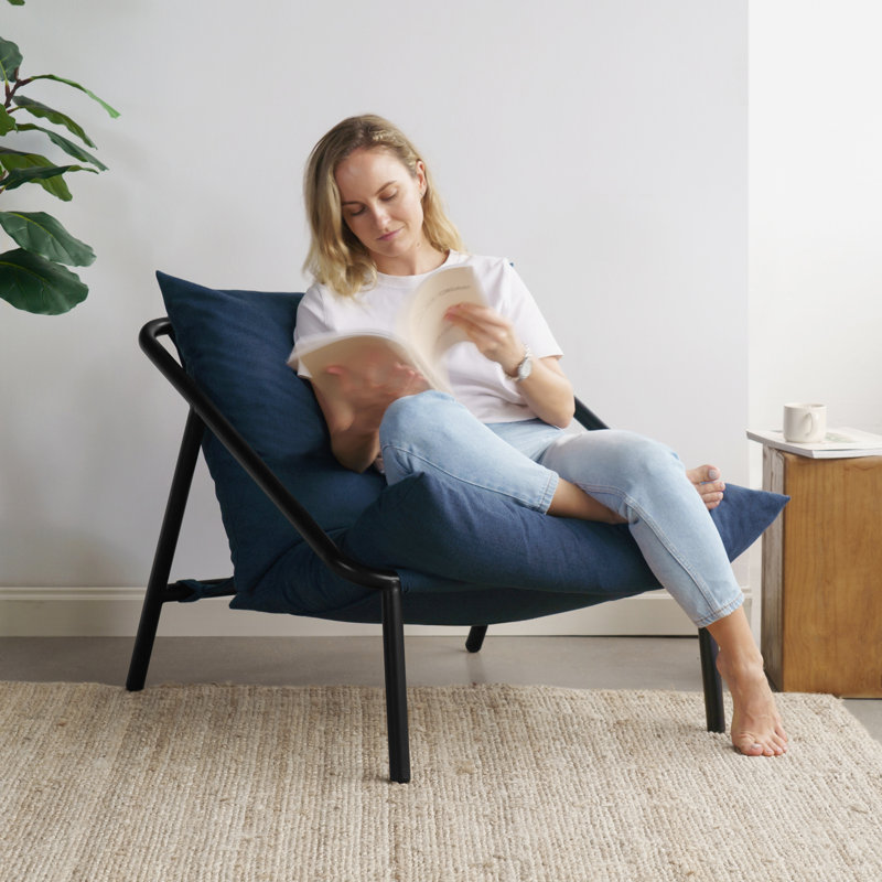 Wade Logan® Ayatt Modern Metal Frame Sling Accent Armchair & Reviews ...