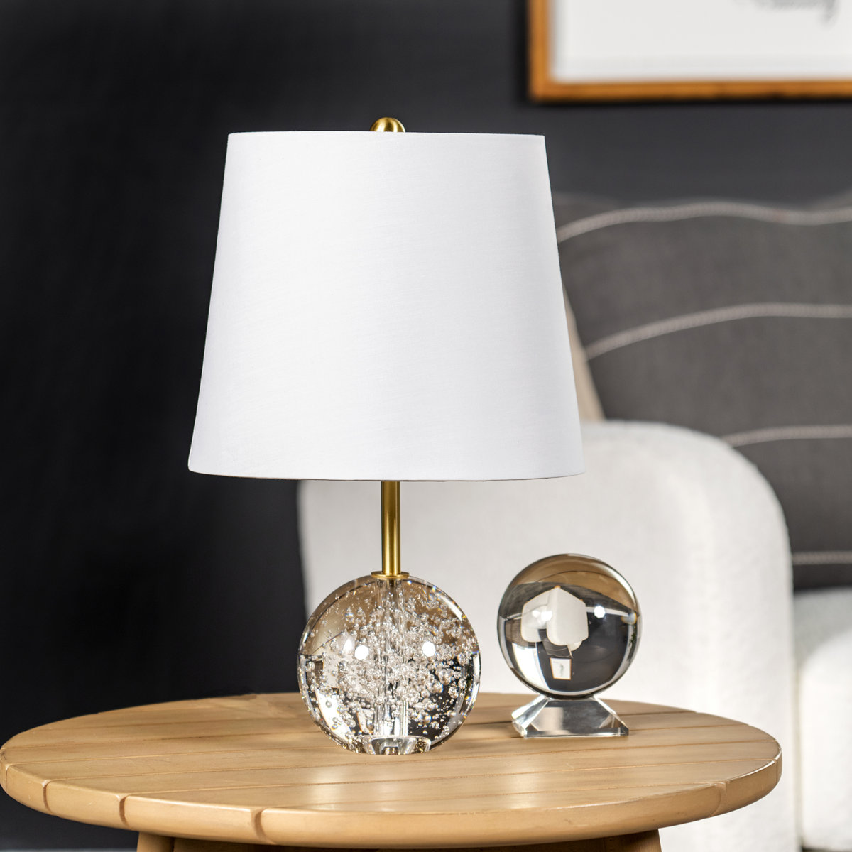 Mercer41 17" Clear Crystal Table Lamp & Reviews | Wayfair