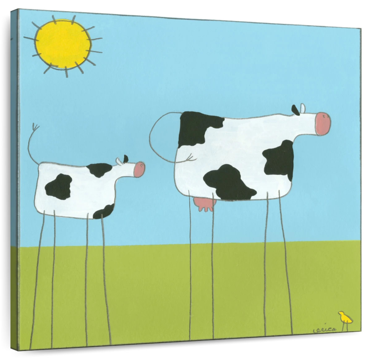 Ebern Designs Crowle Stick-Leg Cow I | Wayfair