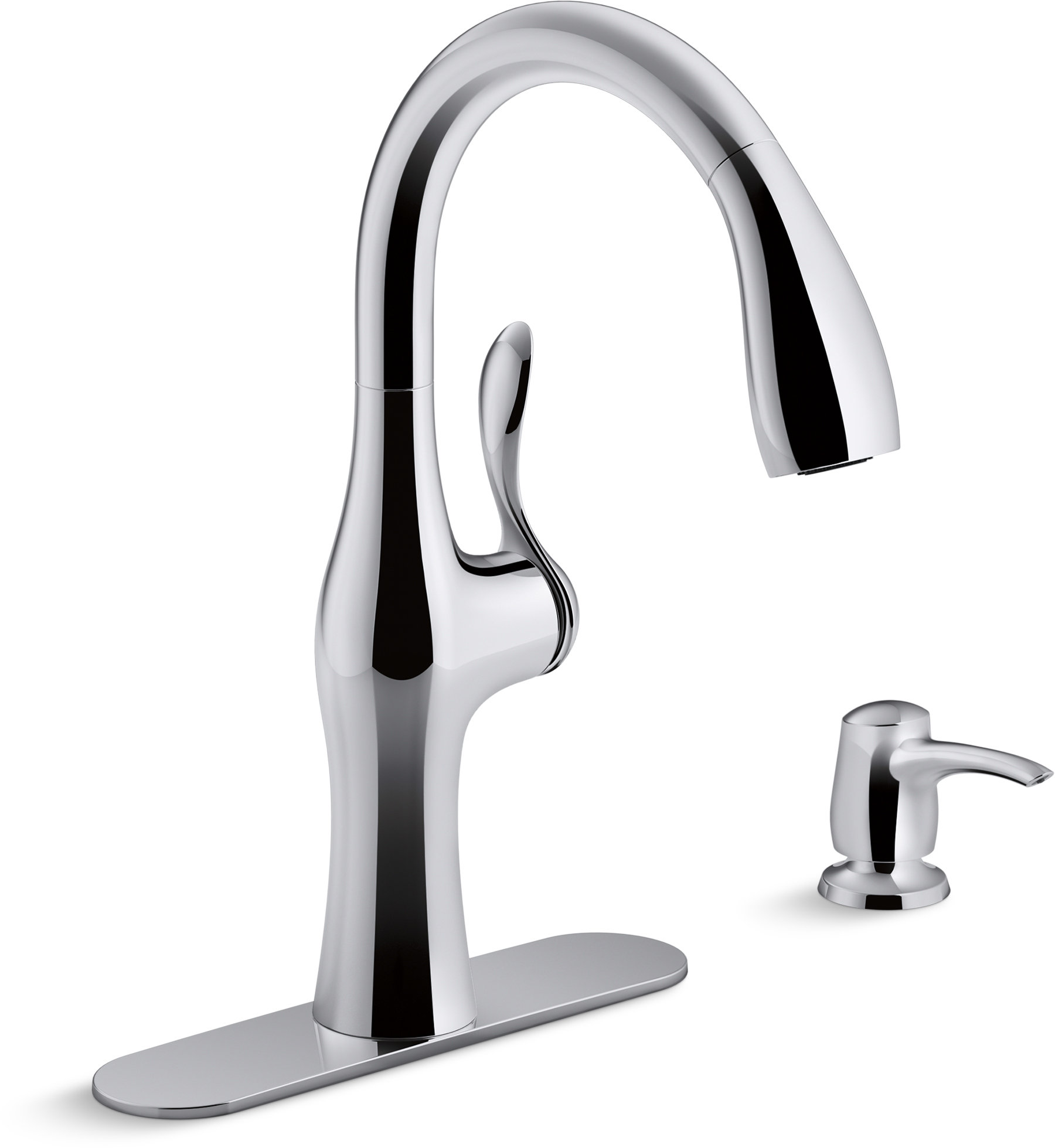 Kohler Robinet d'évier de cuisine escamotable avec douchette à deux ...