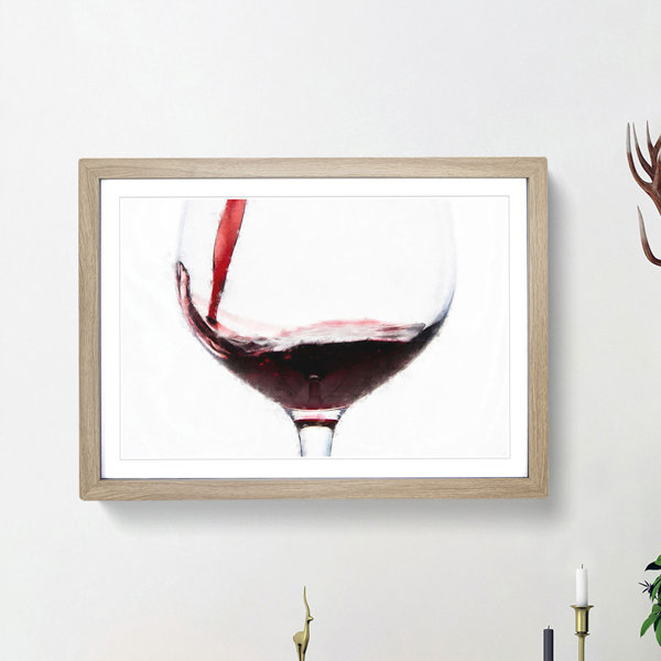 East Urban Home Pouring of the Red Wine - Picture Frame Painting Print ...