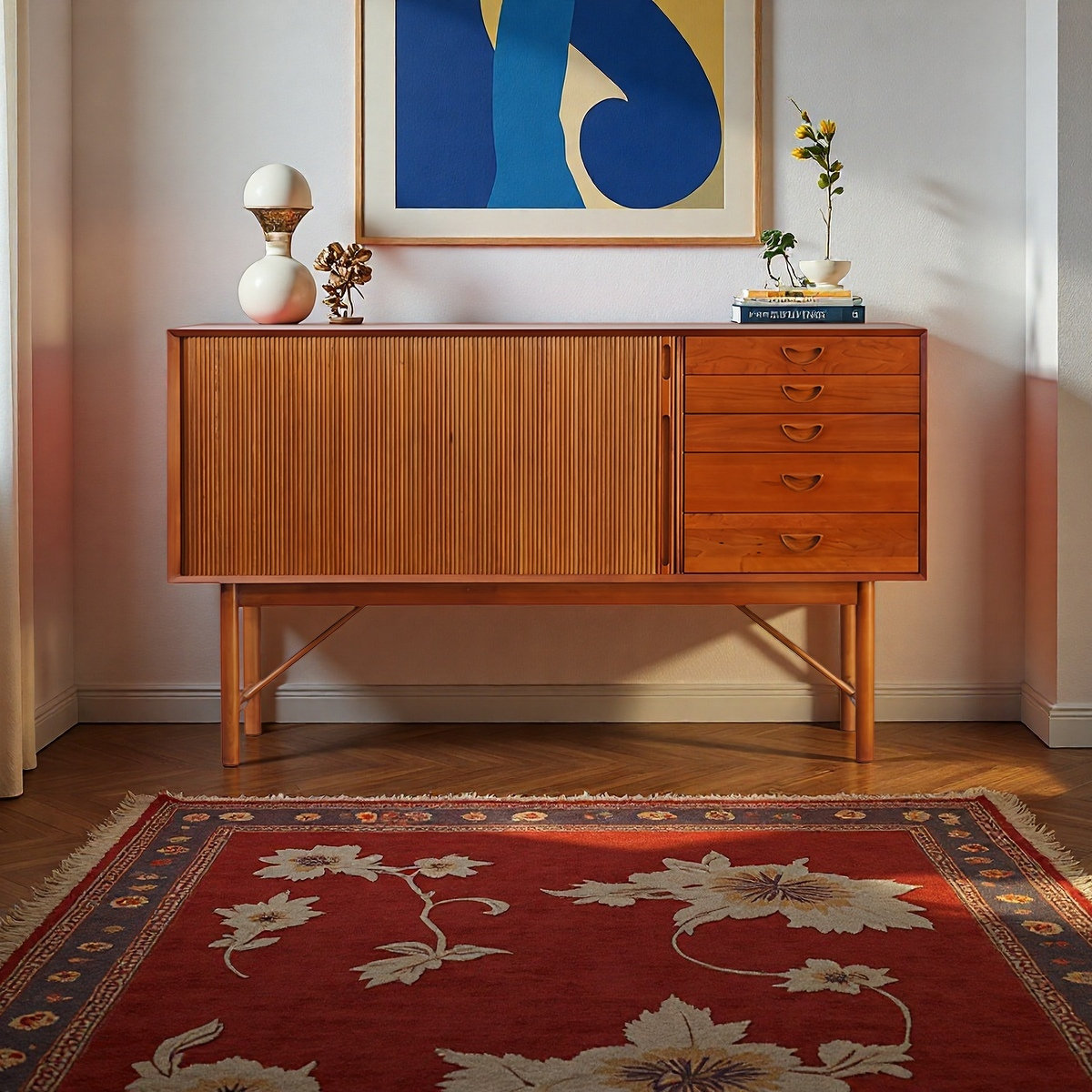 Corrigan Studio® Mid ancient retro style sideboard cabinet | Wayfair