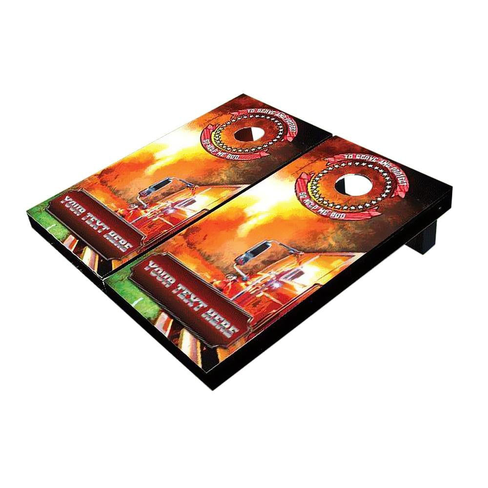 Skip's Garage 2' X 3' Wild Fire Cornhole Boards | Wayfair