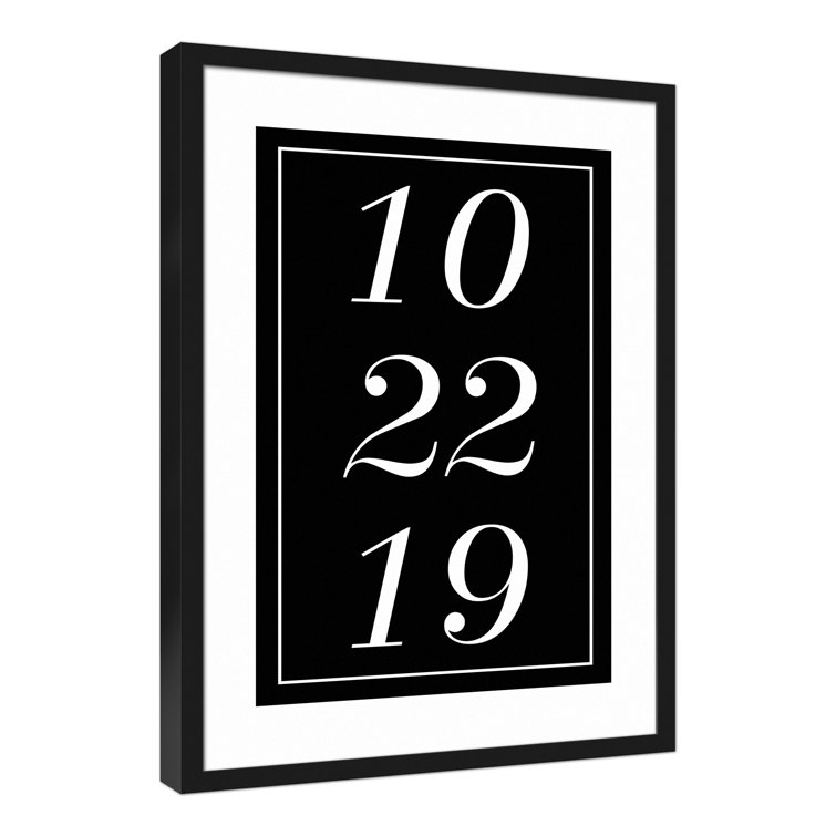 Latitude Run® " Monochromatic Date Typography " | Wayfair