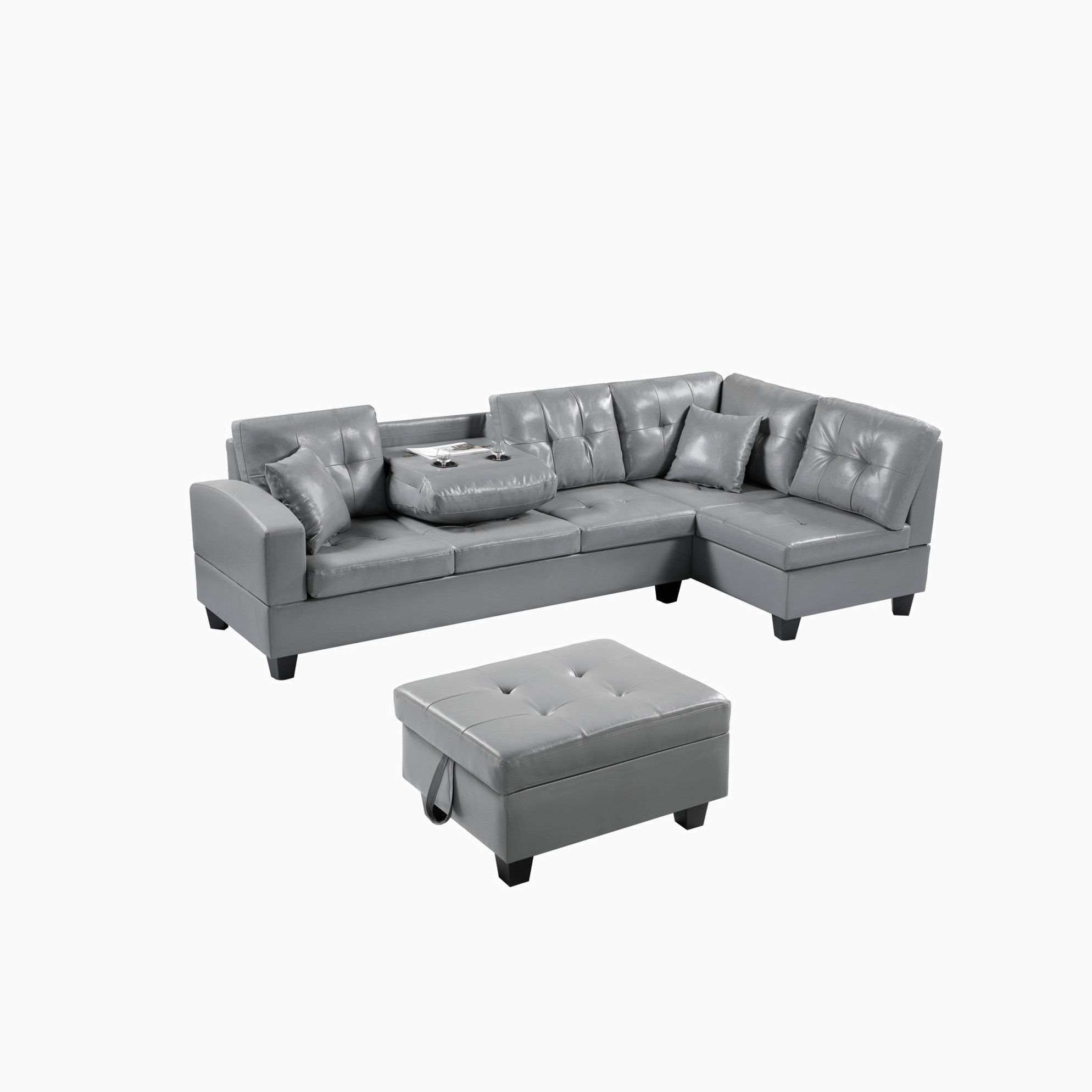 Latitude Run® Jaevion 3 - Piece Upholstered Sectional | Wayfair