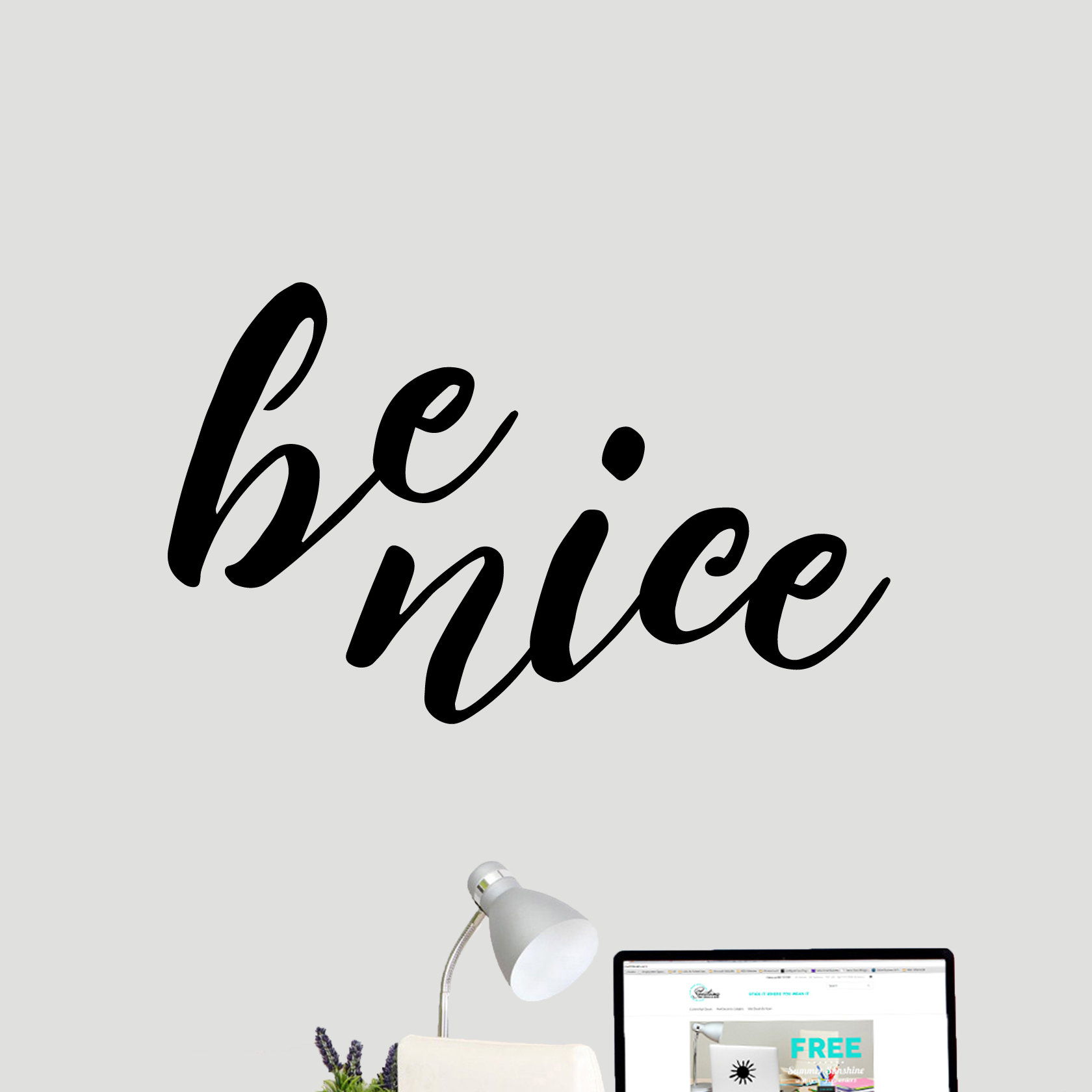 Sweetums Wall Decals Be Nice Wall Decal | Wayfair