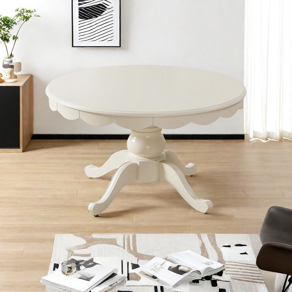 One Allium Way® Aarunya Round Solid Wood Conference Table | Wayfair