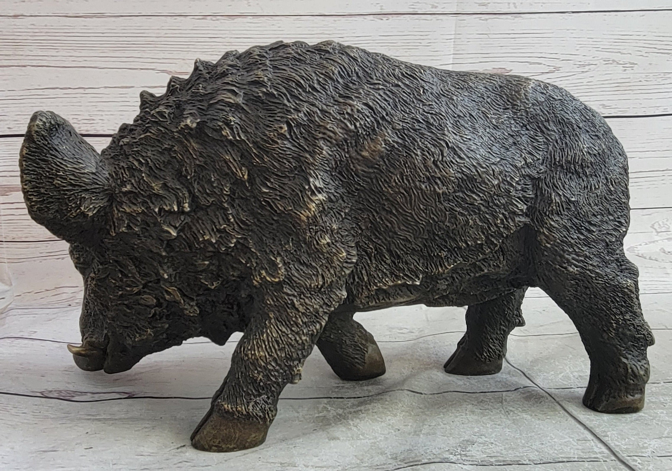 Rosalind Wheeler Calizza Wild Boar Pig Feral Hog Bronze Sculpture ...