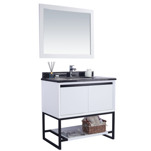 Brayden Studio® Riey 36'' Single Bathroom Vanity with Stone Top | Wayfair