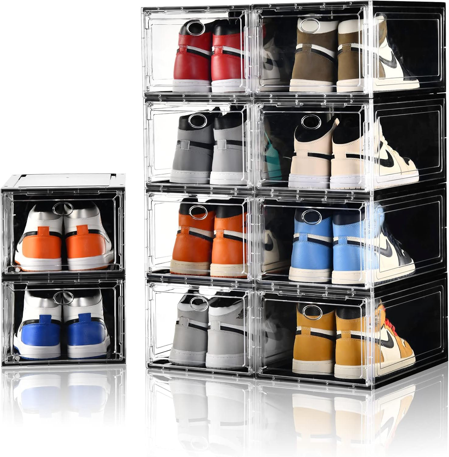Hokku Designs 10 Pack Shoe Boxes Stackable | Wayfair