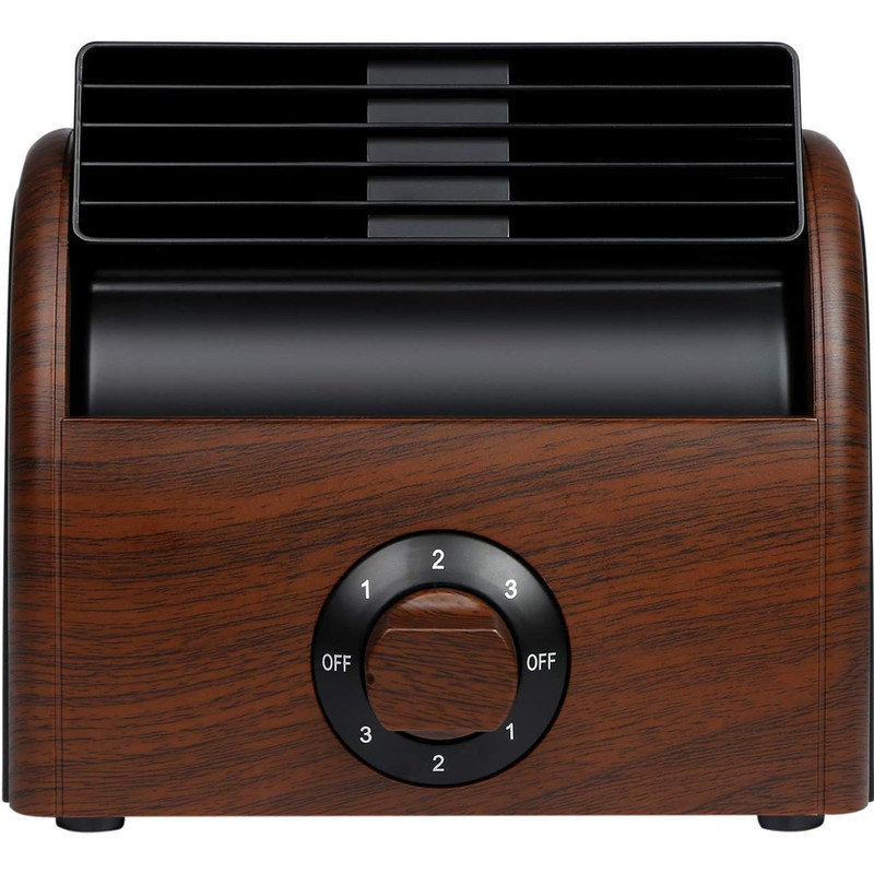 Priyet Retro Desk Fan Personal Quiet Powerful Small Table Fans,3 Speeds ...