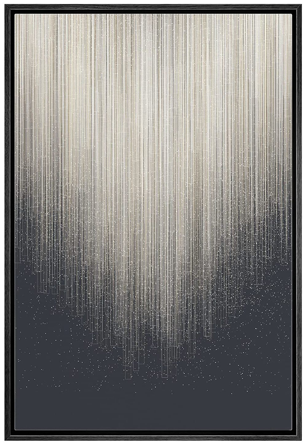 IDEA4WALL Geometric Line Grunge Duotone Paint Stroke Landscape ...