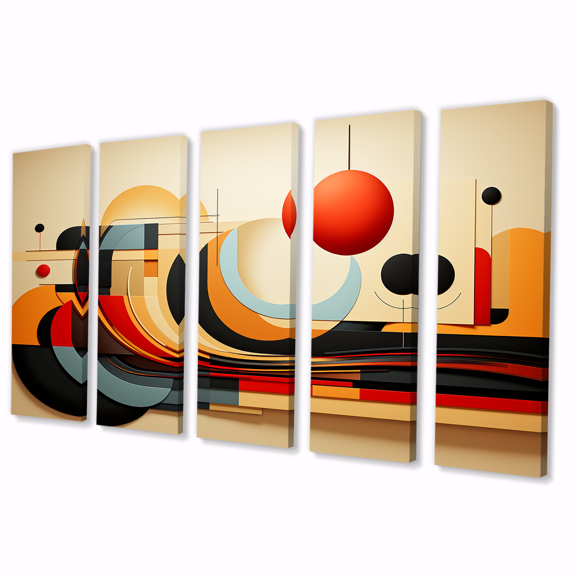 Ivy Bronx Echoing Ellipse Geometric Frequency I - Abstract Geometric 5 ...