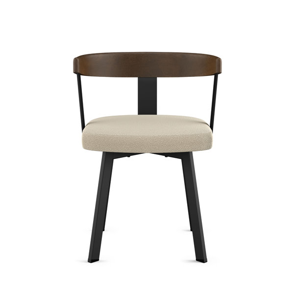 Corrigan Studio® Drees Dining Chair with wooden backrest and arms | Wayfair