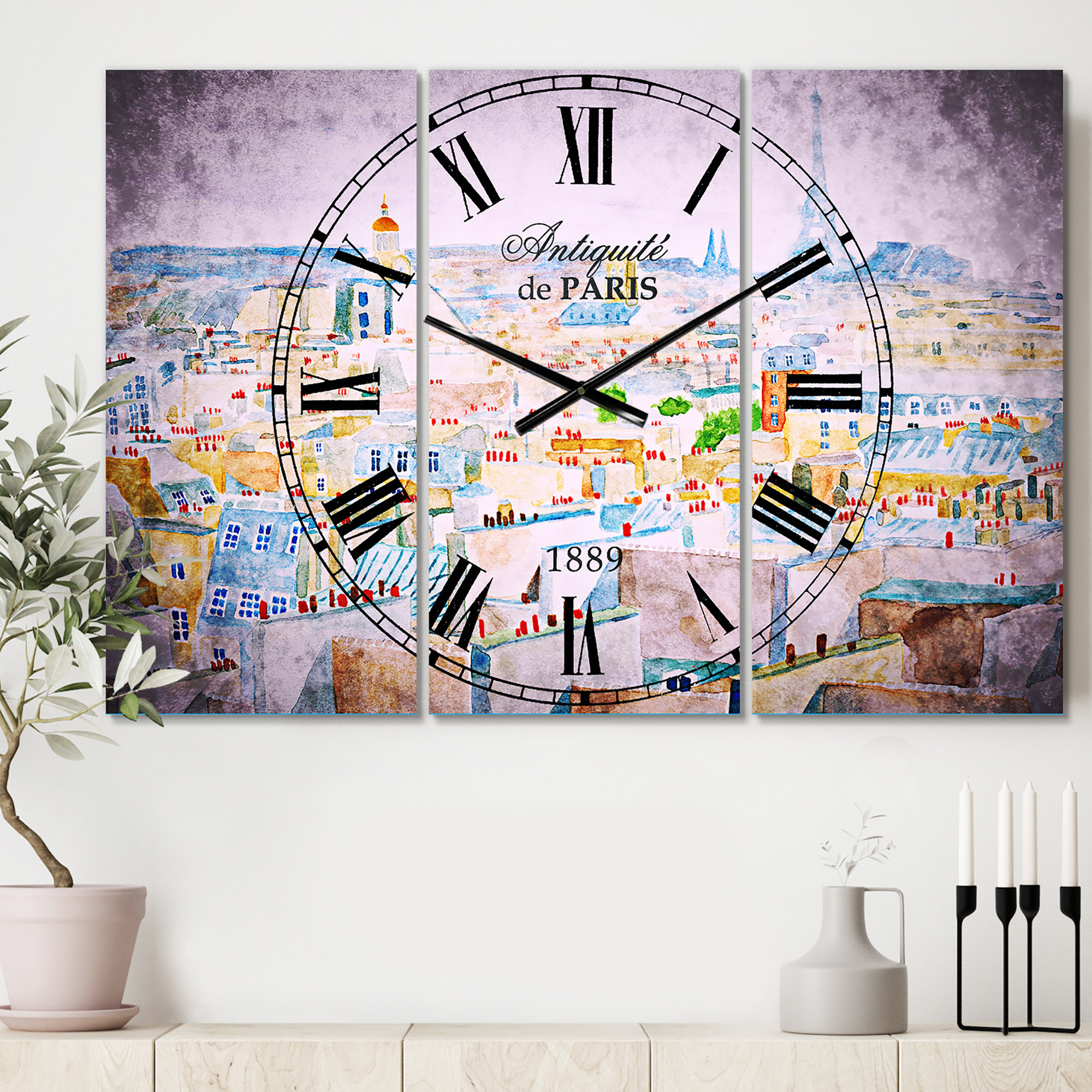 The Twillery Co. Swigart Oversized Farmhouse Wall Clock | Wayfair
