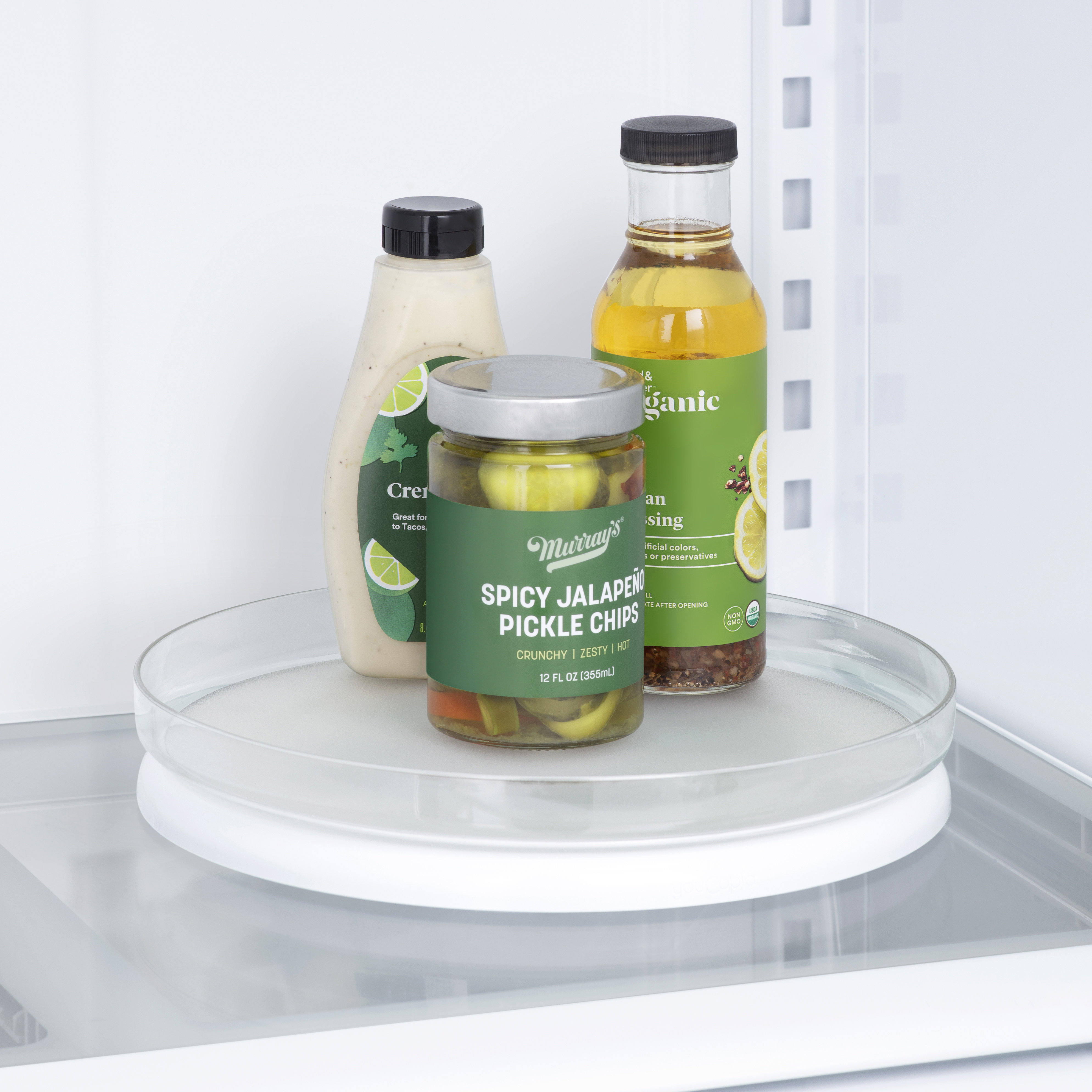 YouCopia® FridgeView® 11" Fridge Turntable, Rotating Lazy Susan ...