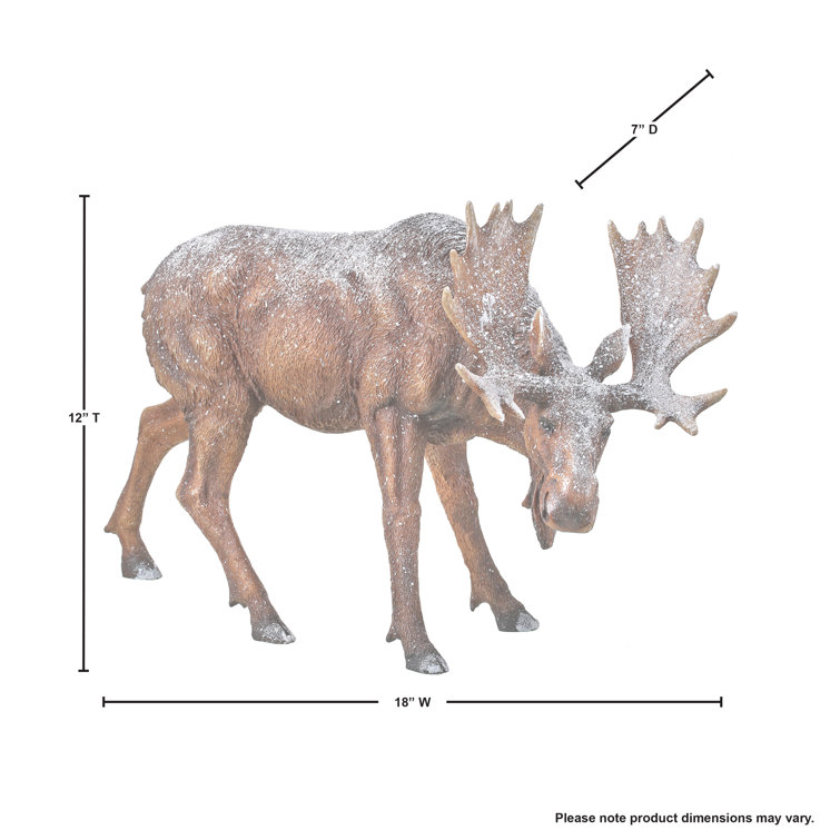 Regency International Natural Stand Moose with Head Down - Wayfair Canada