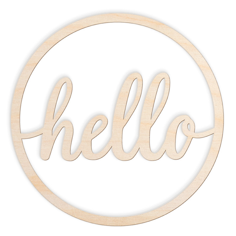 Ebern Designs Hello Wall Décor | Wayfair