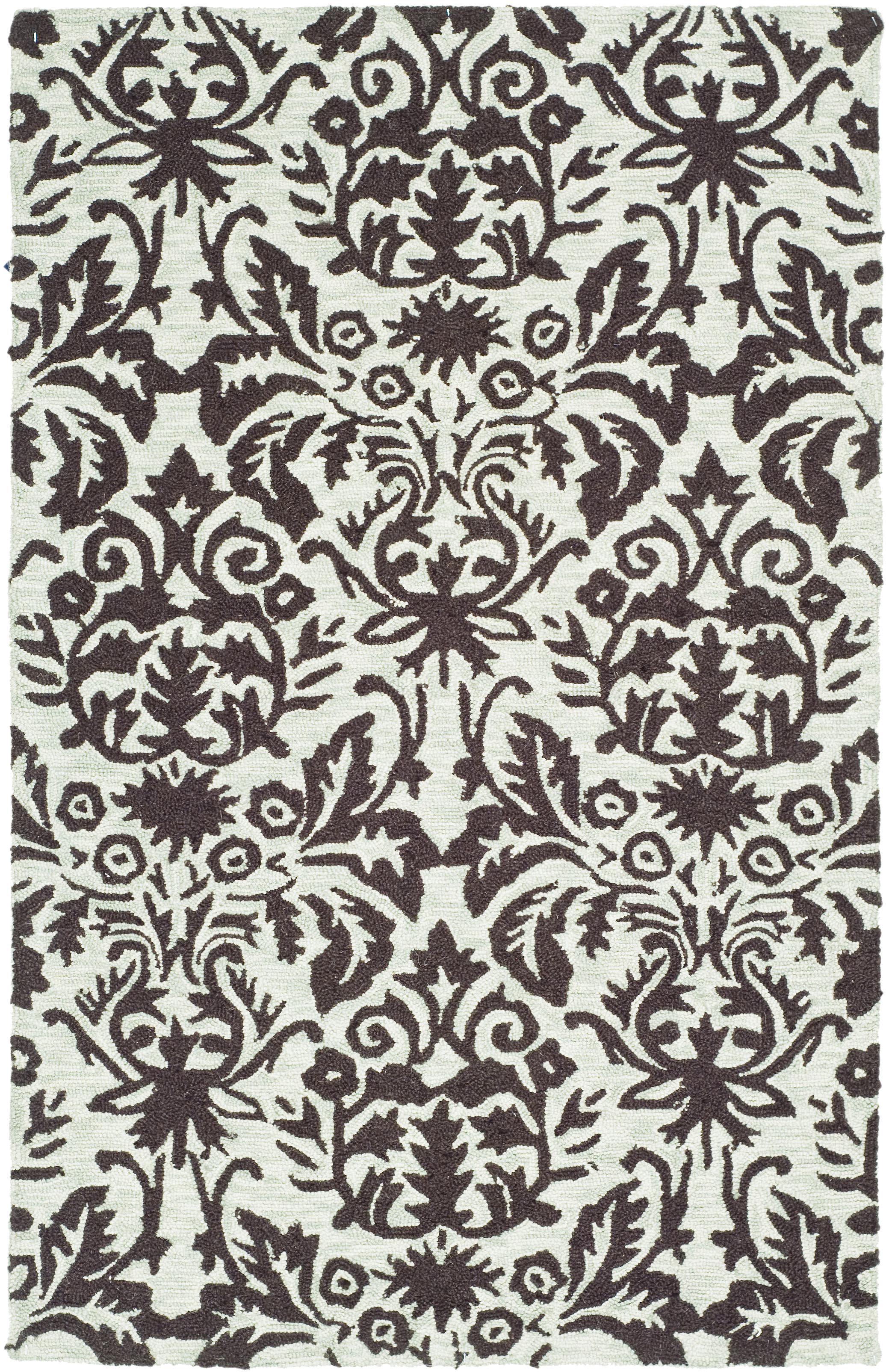 Safavieh Hand Hooked Wool Pile Damask Rug | Wayfair