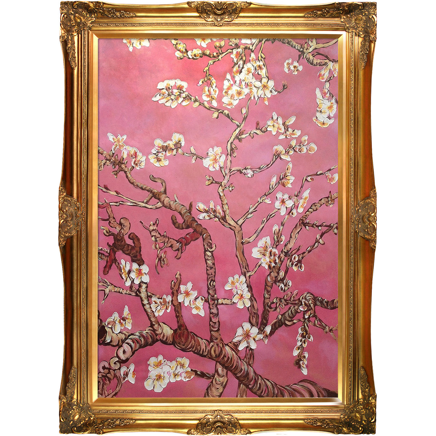 La Pastiche Almond Blossoms (Vertical), Pearl Pink - Picture Frame ...