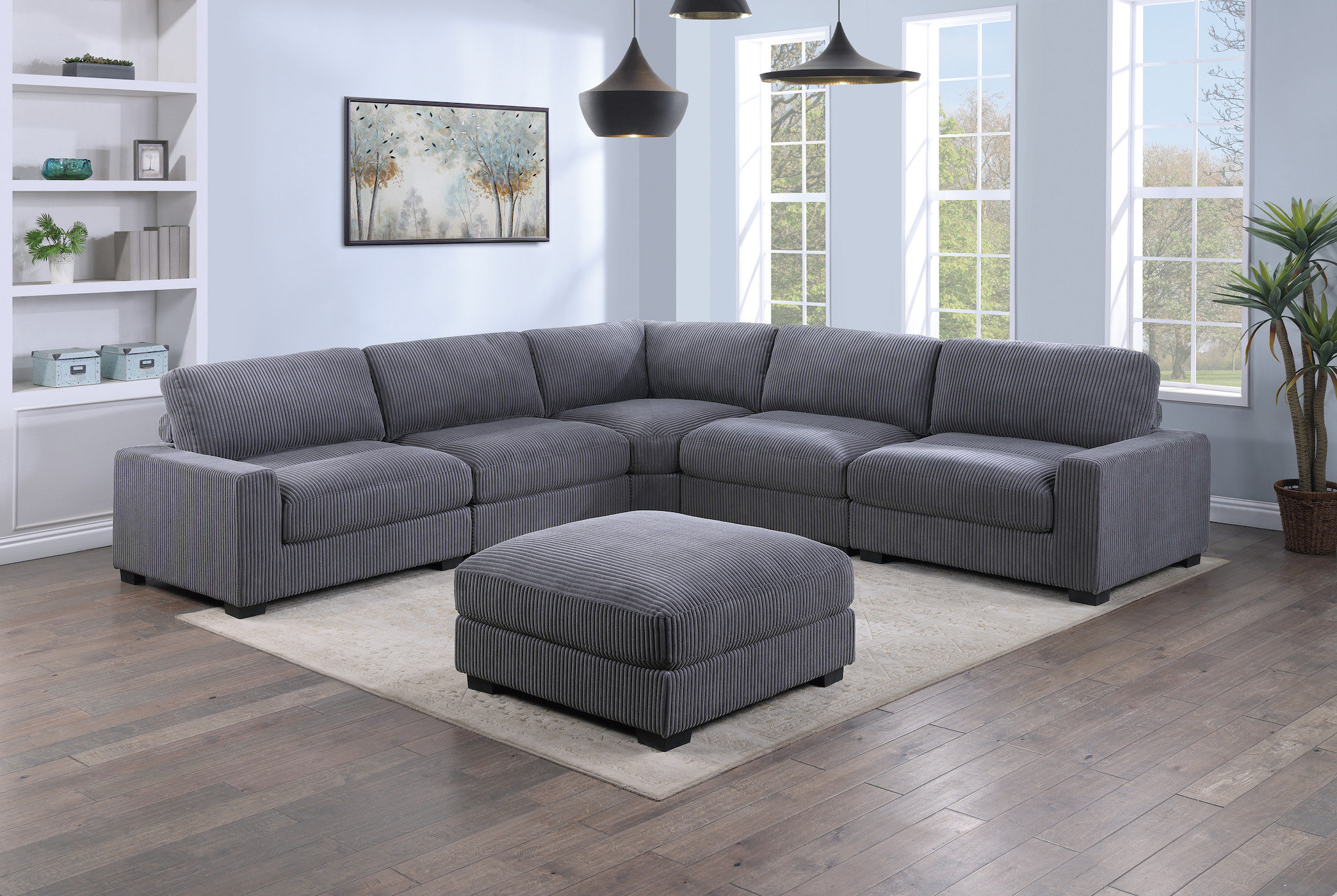 Latitude Run® Gentiana 6 - Piece Upholstered Sectional | Wayfair