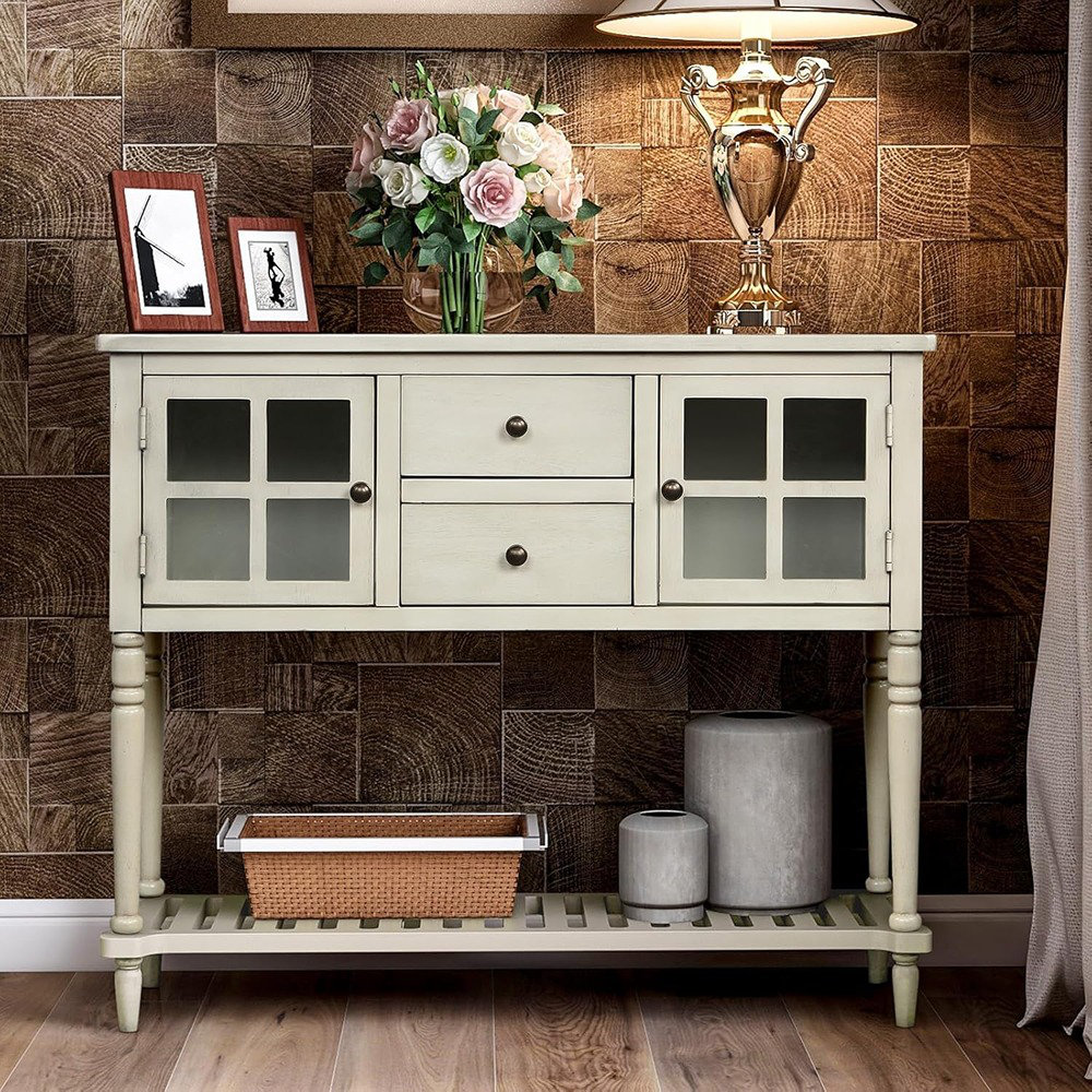 One Allium Way® Console Tables, Sideboard Buffet Cabinet With 2 Drawers ...