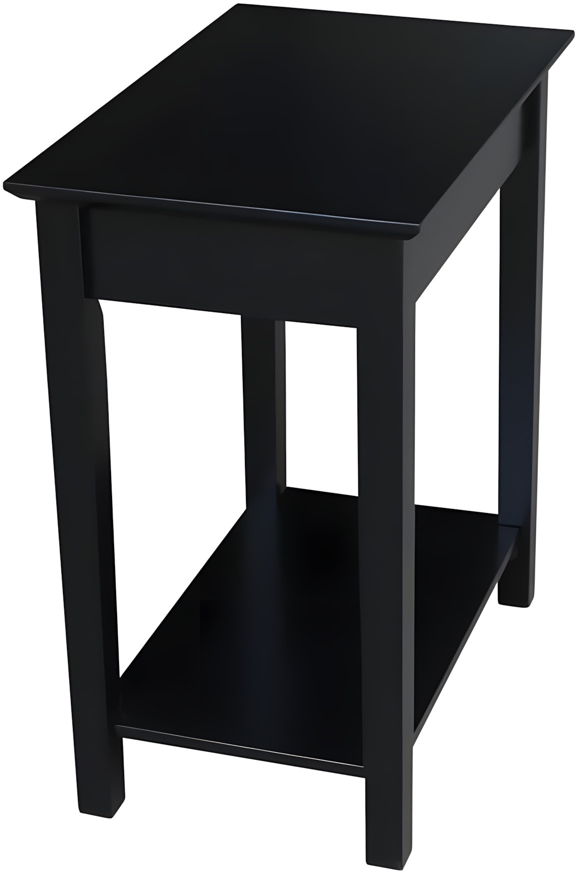 Red Barrel Studio® Compact Narrow End Table For Small Spaces, Solid ...
