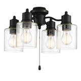 Indoor / Outdoor Ceiling Fan Light Kits You'll Love | Wayfair