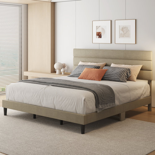 Ebern Designs Dontarius Upholstered Platform Bed & Reviews | Wayfair
